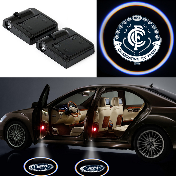 2 WIRELESS CAR DOOR LED LASER BLUES SHADOW LIGHT NEW - Inflander fields